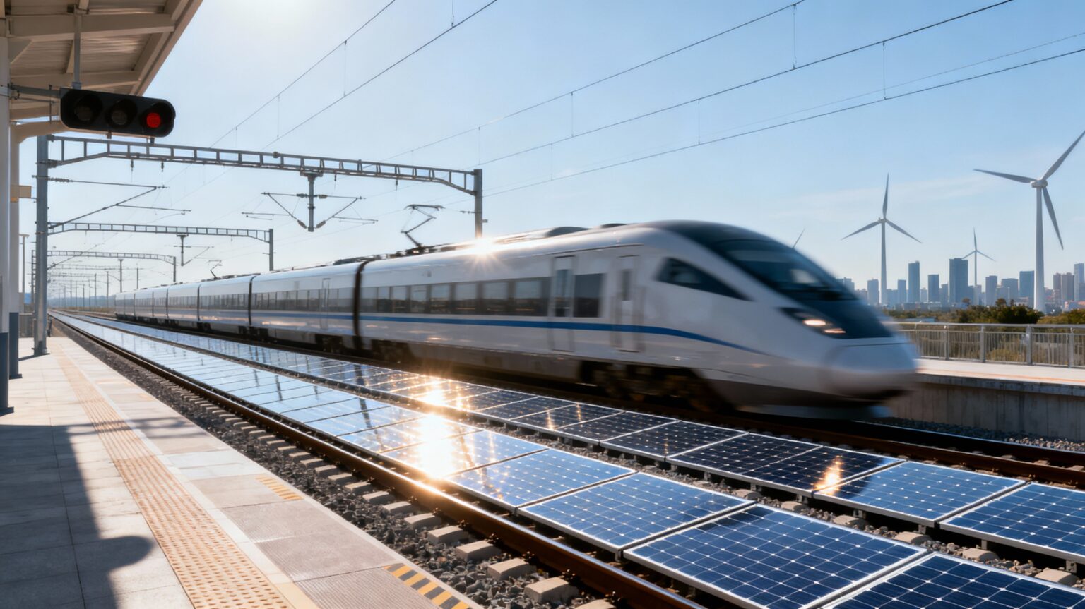 Solar Power on Railway Tracks Revolution in Energy & Infra